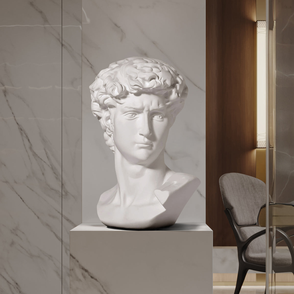 PREMIER Classic David Statue Bust Renowned Michelangelo-Inspired Sculp ...