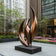 PREMIER Elegant Bronze Flame Sculpture Modern Artistic Sculpture for O ...