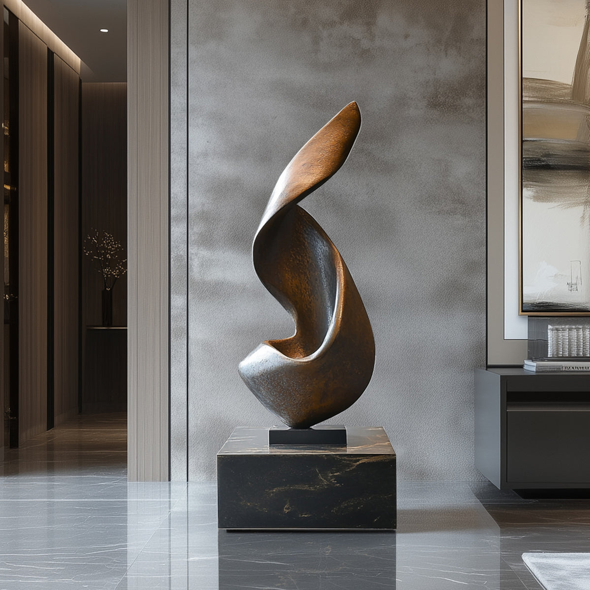 PREMIER Modern Interior Sculpture Luxurious Decorative Abstract Bronze ...