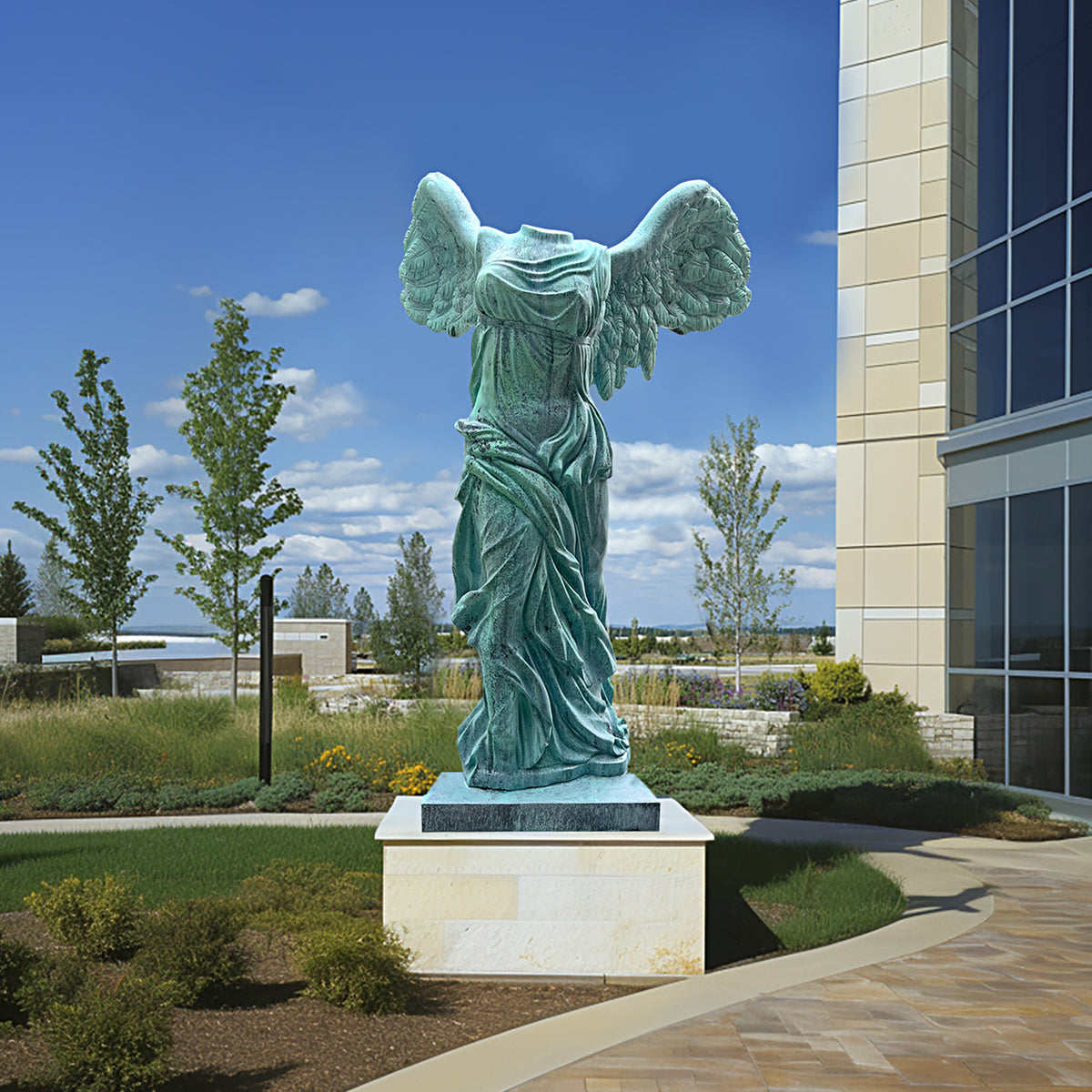 PREMIER Winged Victory Bronze Statue Monumental Outdoor Sculpture PSB ...